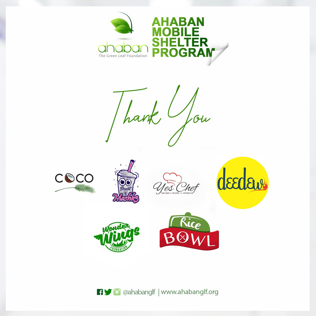 Ahaban Mobile Shelter Program – 10th Edition – Ahaban – The Green Leaf ...